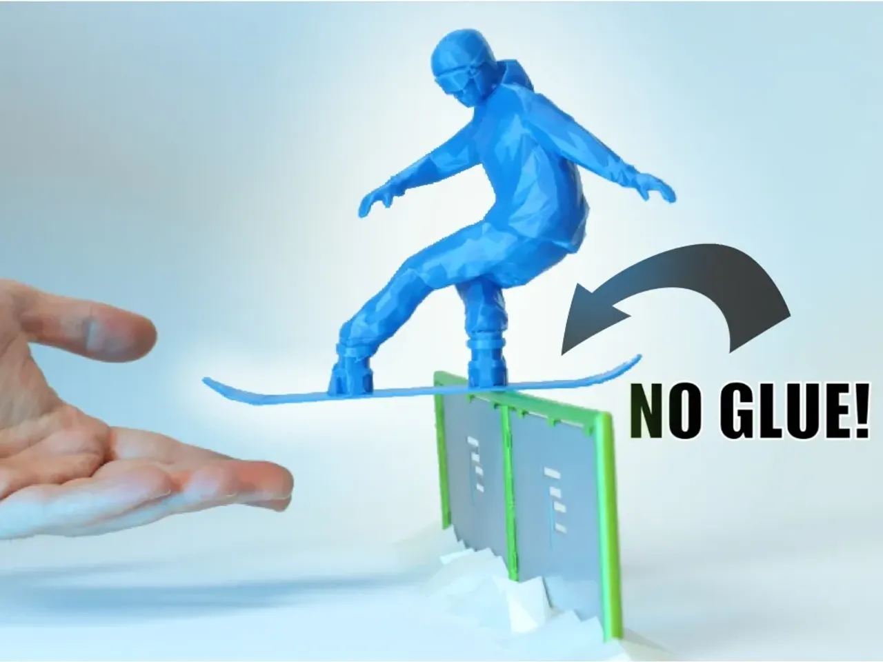 Snowboarder On A Rail by PrintChallenge | Download free STL model ...