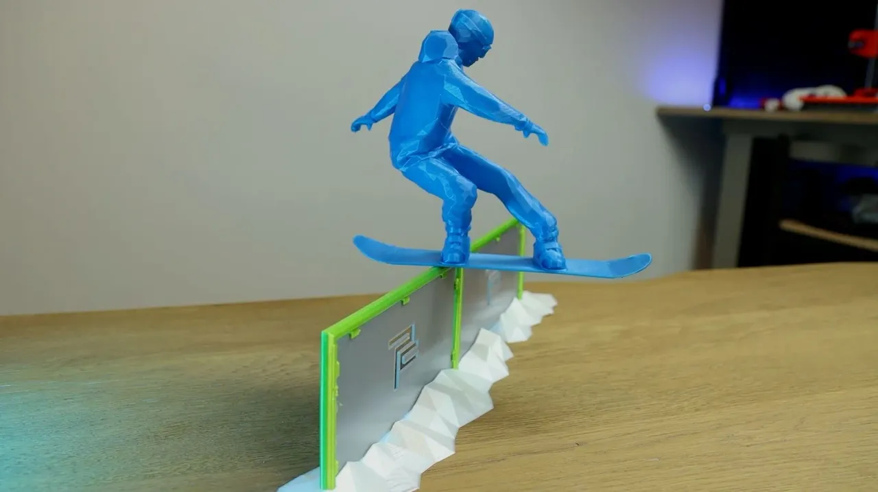 Snowboarder On A Rail by PrintChallenge | Download free STL model ...