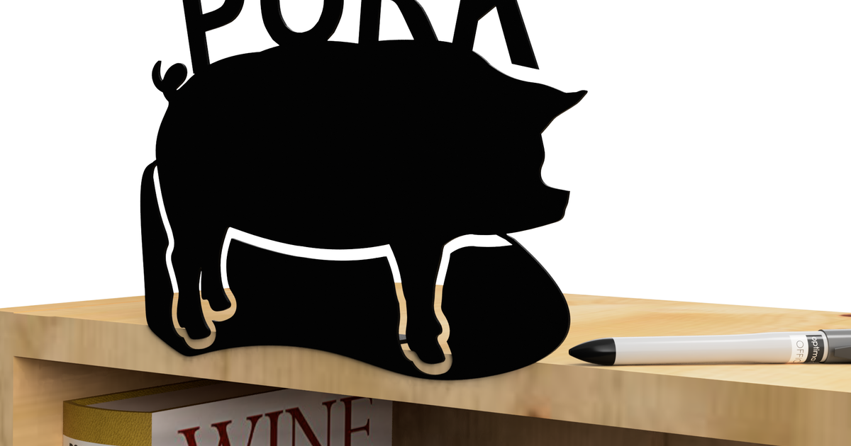 Pork sign by Joe | Download free STL model | Printables.com