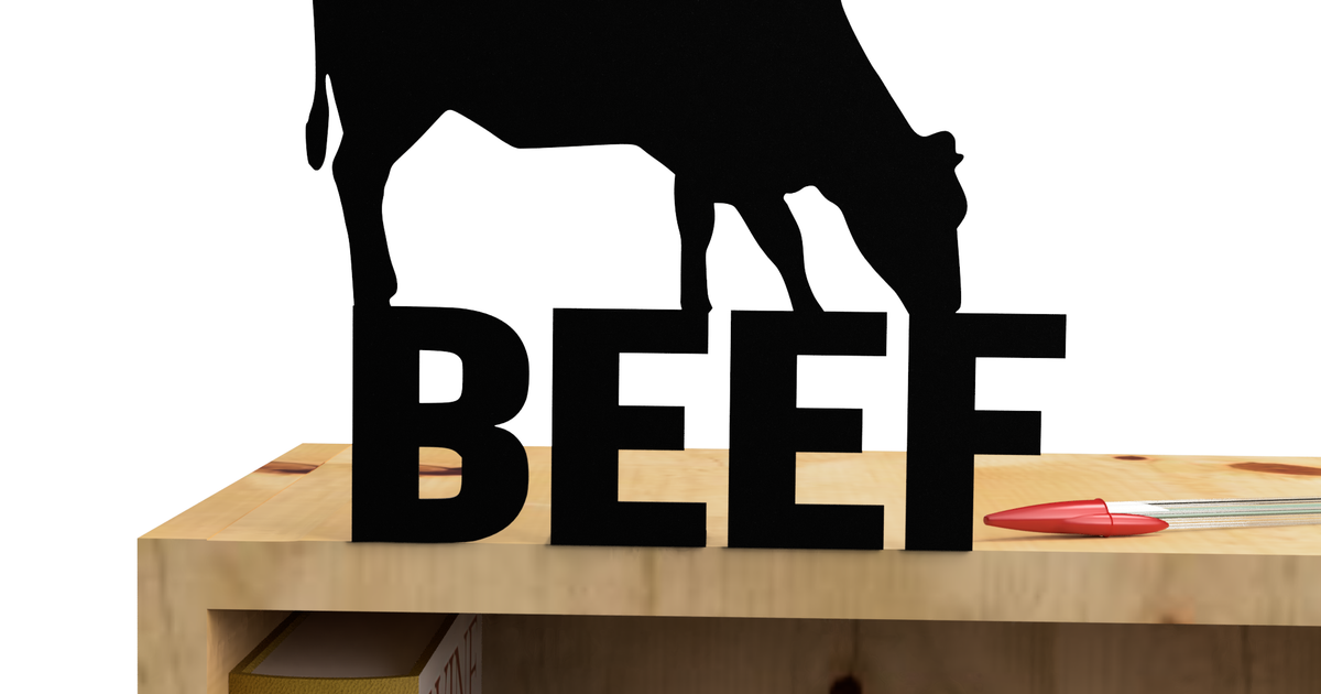 Beef sign by Joe | Download free STL model | Printables.com