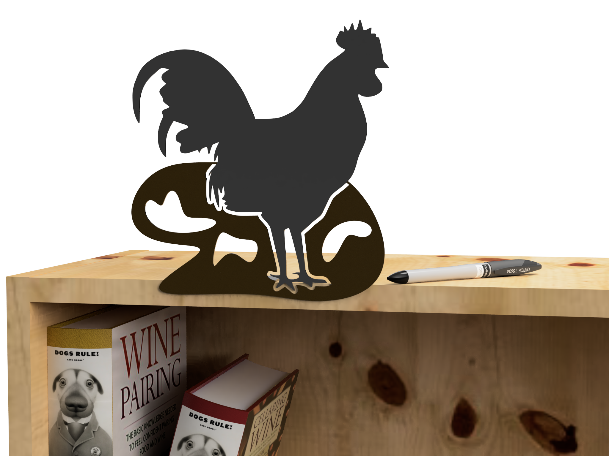 A chicken sign by Joe | Download free STL model | Printables.com