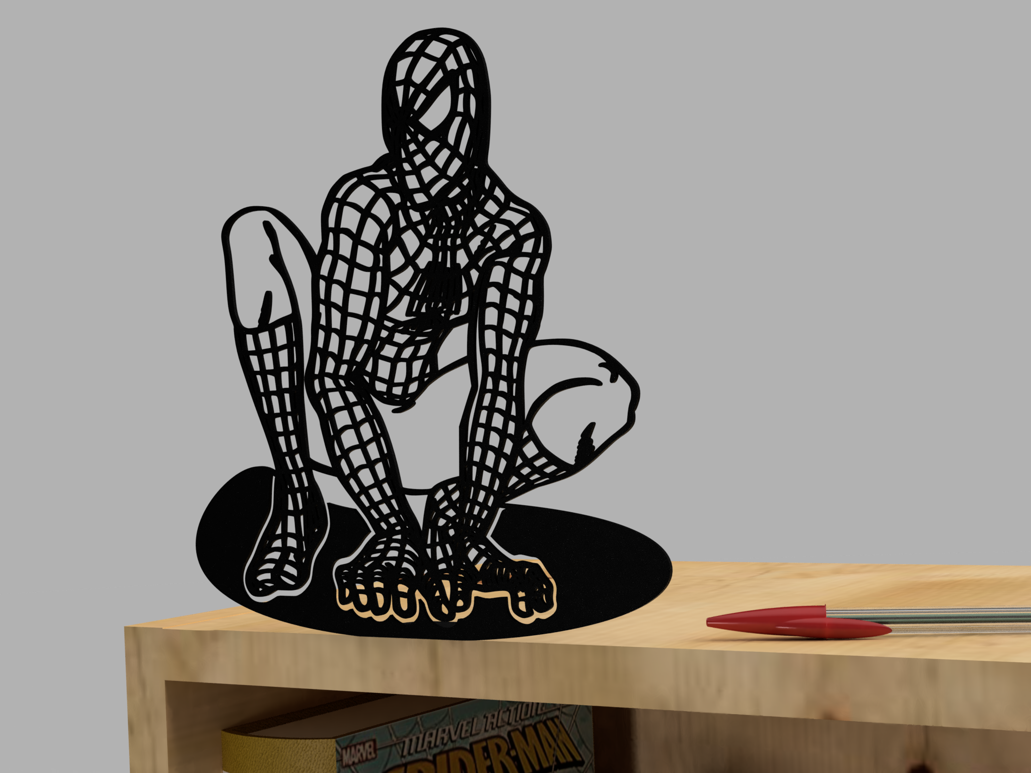 Spiderman crouching by Joe | Download free STL model | Printables.com