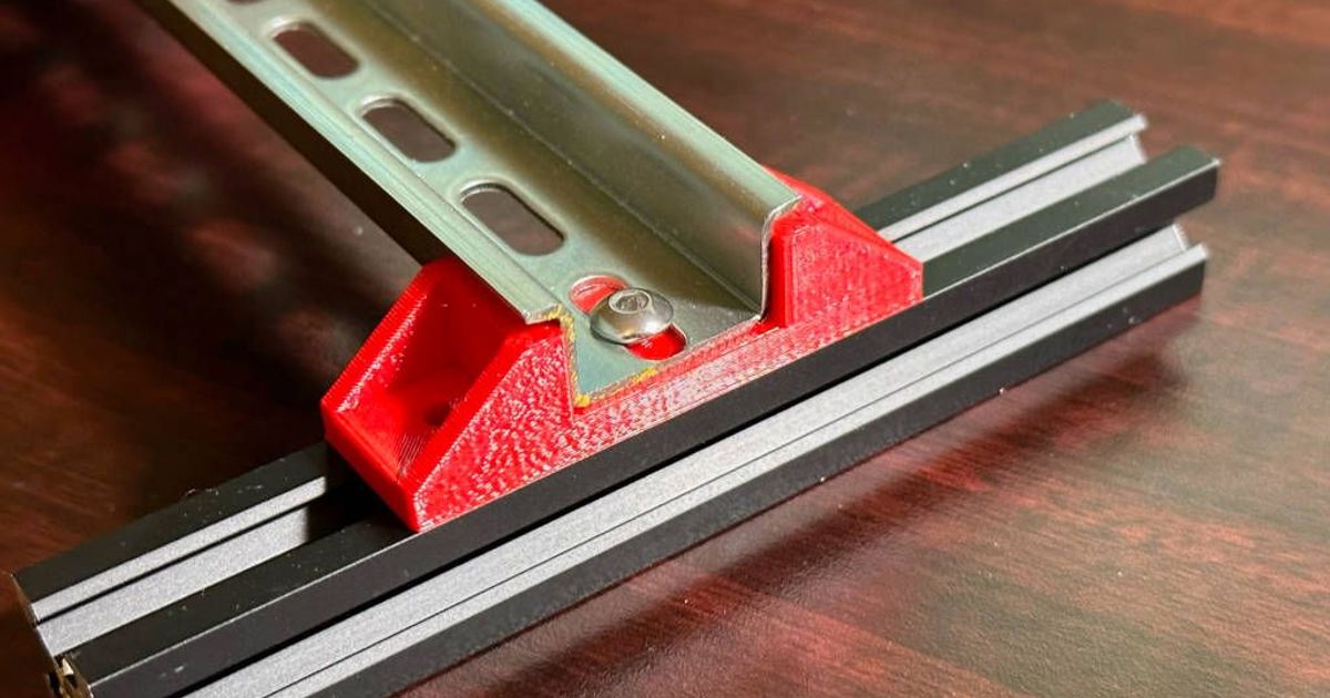 Din rail standoff for 2020 beam by NotLikeALeafOnTheWind | Download ...