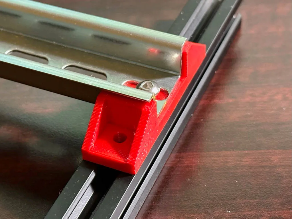 Din rail standoff for 2020 beam by NotLikeALeafOnTheWind | Download free STL model | Printables.com