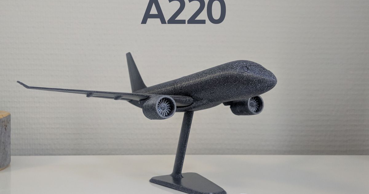 Airbus A220-100 - 1:144 by CLERX | Download free STL model | Printables.com