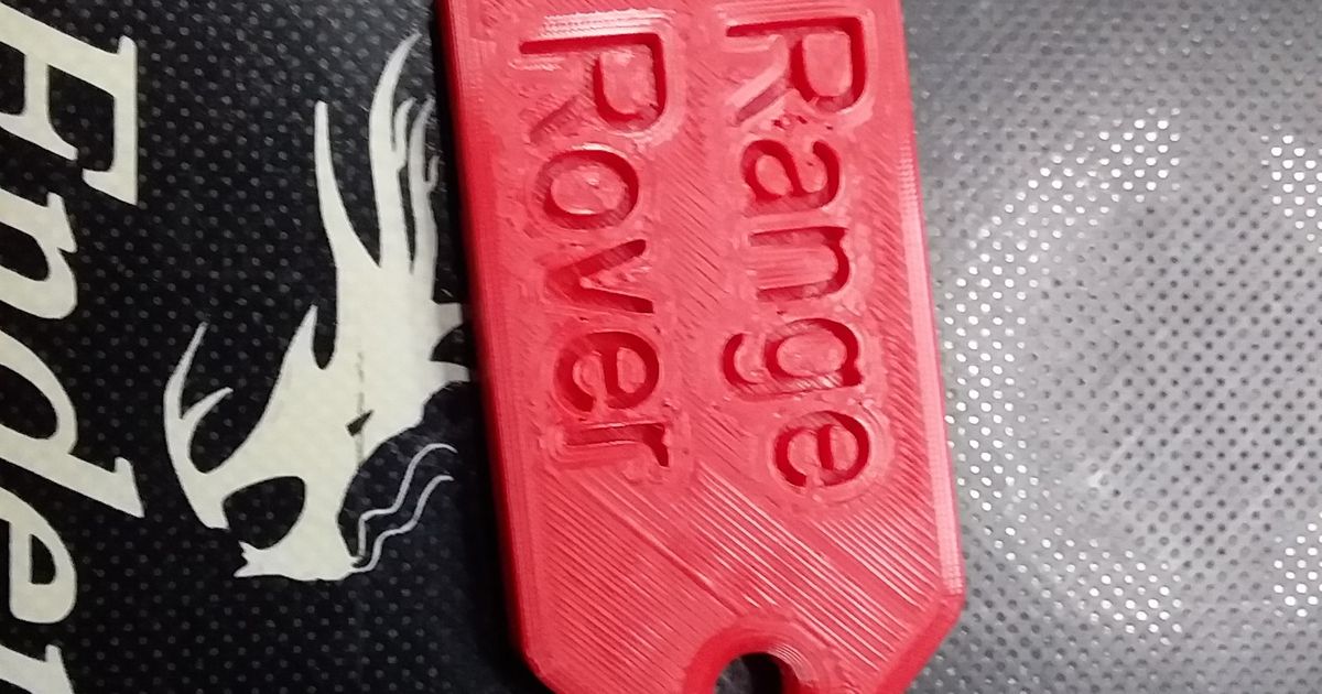 Key Tag Range Rover by Mark | Download free STL model | Printables.com