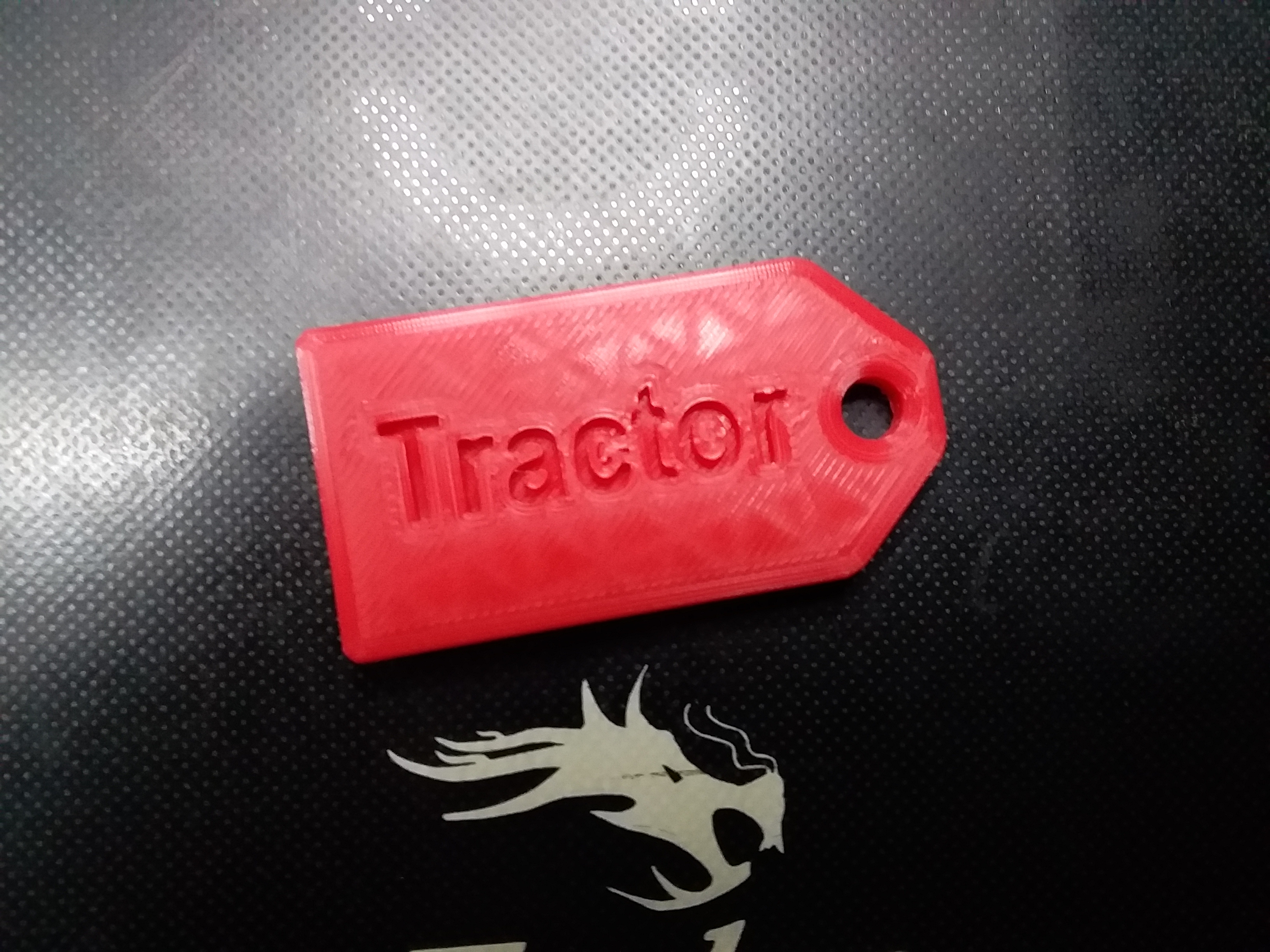 Key Tag Tractor by Mark | Download free STL model | Printables.com