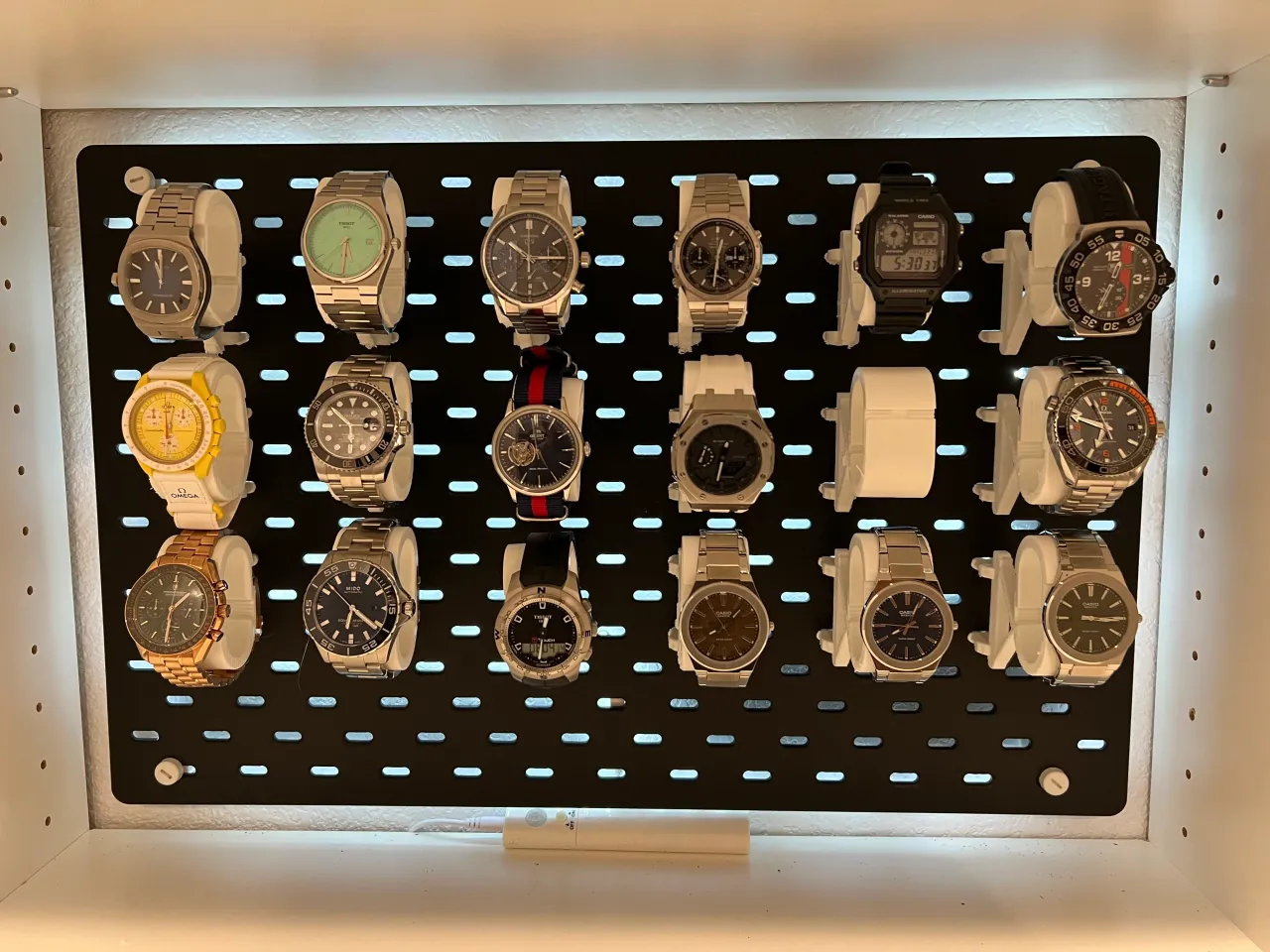 ikea skadis horizontal watch mount by Cheesecake | Download free STL ...