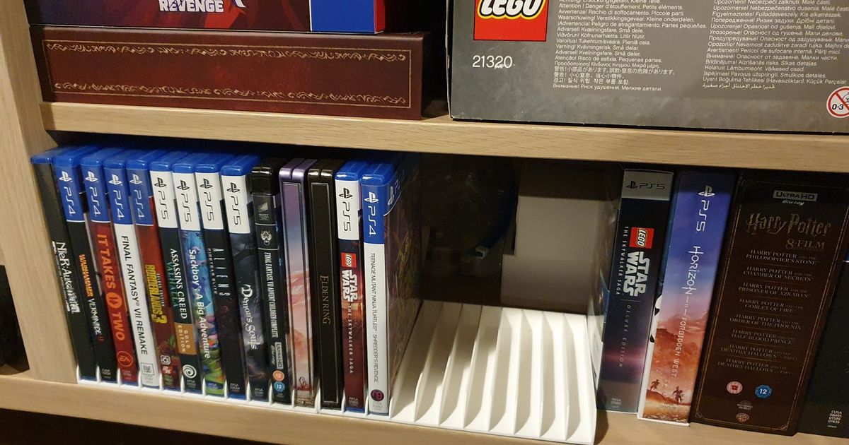 PS5 / PS4 / Blu-ray rack case organizer von Angus L | Kostenloses STL ...