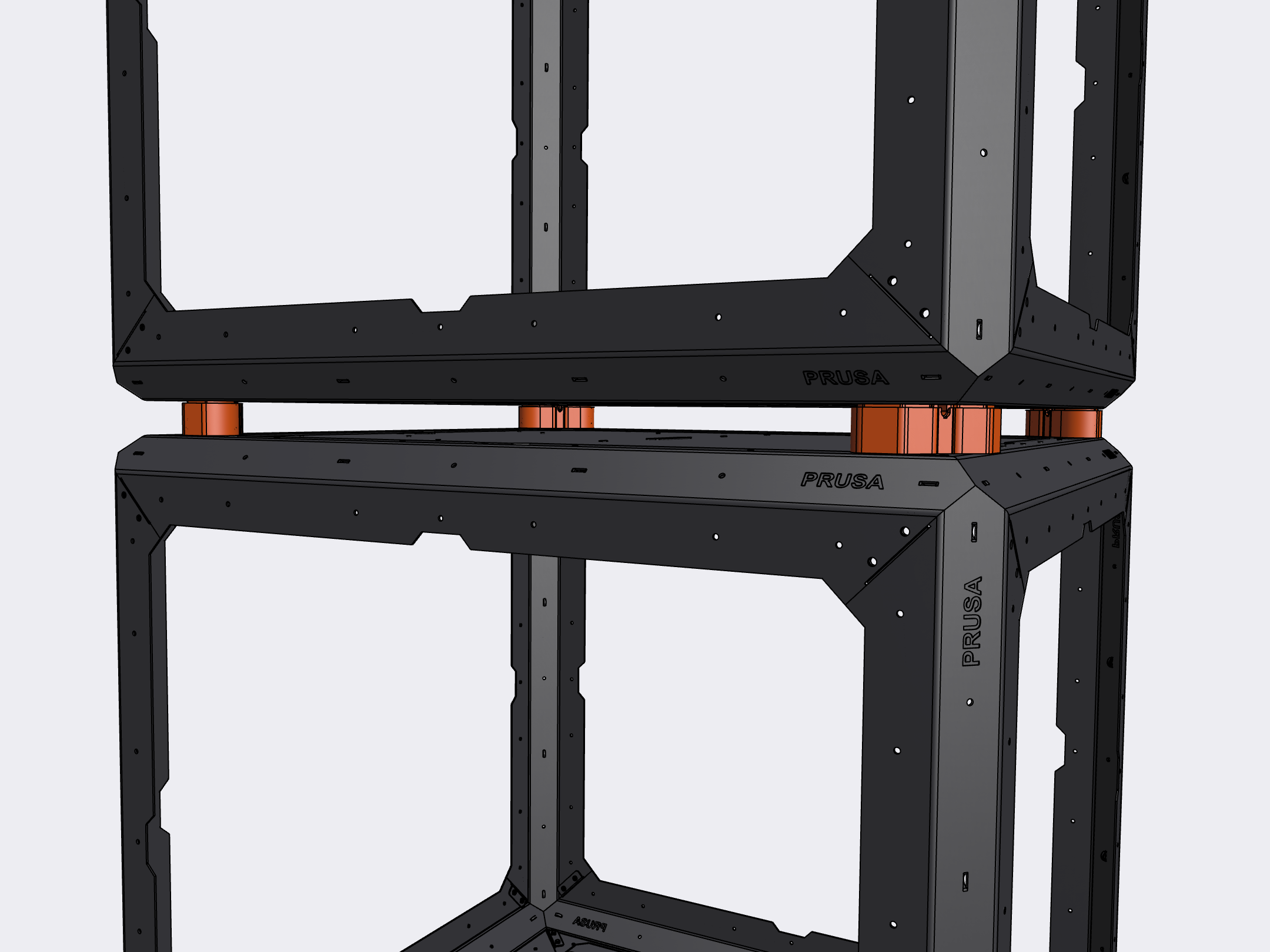 Stacking Adapter Original Prusa Enclosure by GiantBrain | Download free ...
