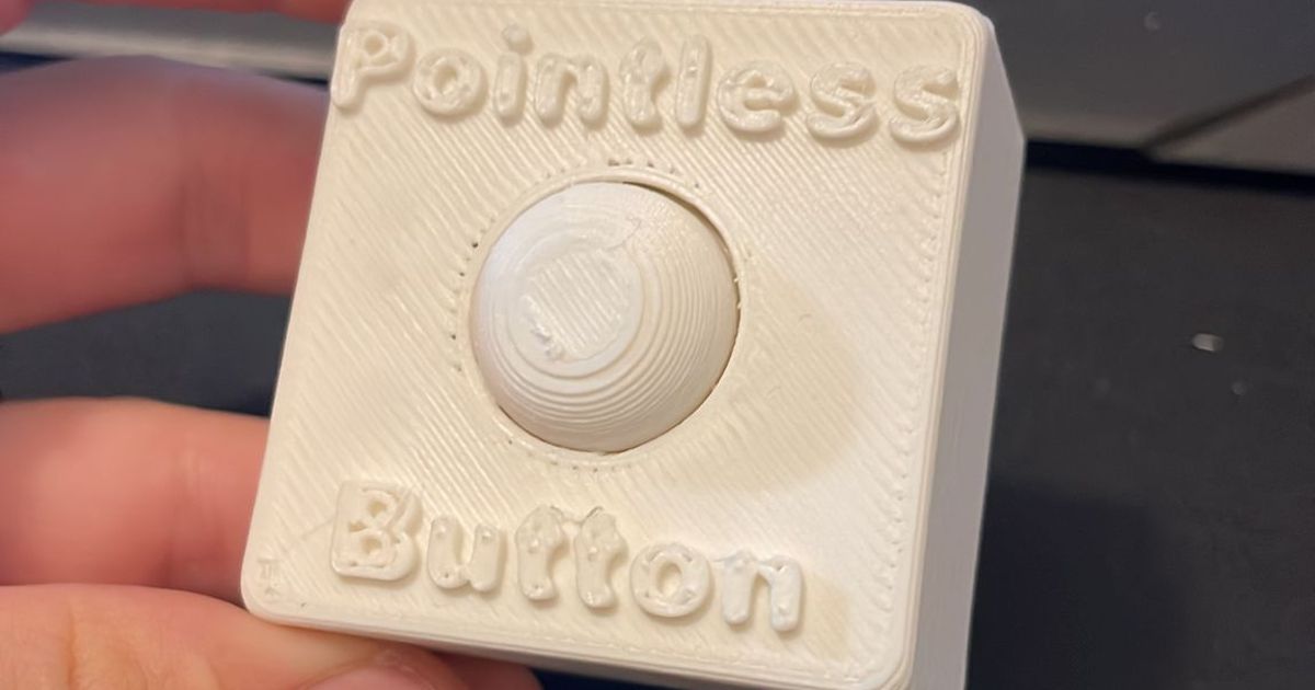 The Pointless Button -Waring Pointless- by Laci | Download free STL ...