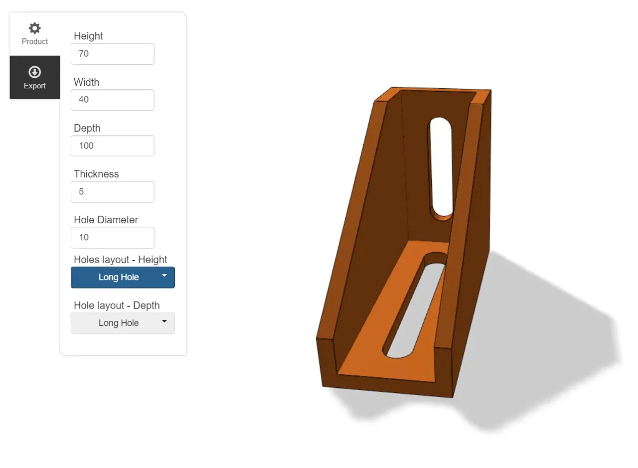 Printable Right-Angle Bracket by andreasdss | Download free STL model ...