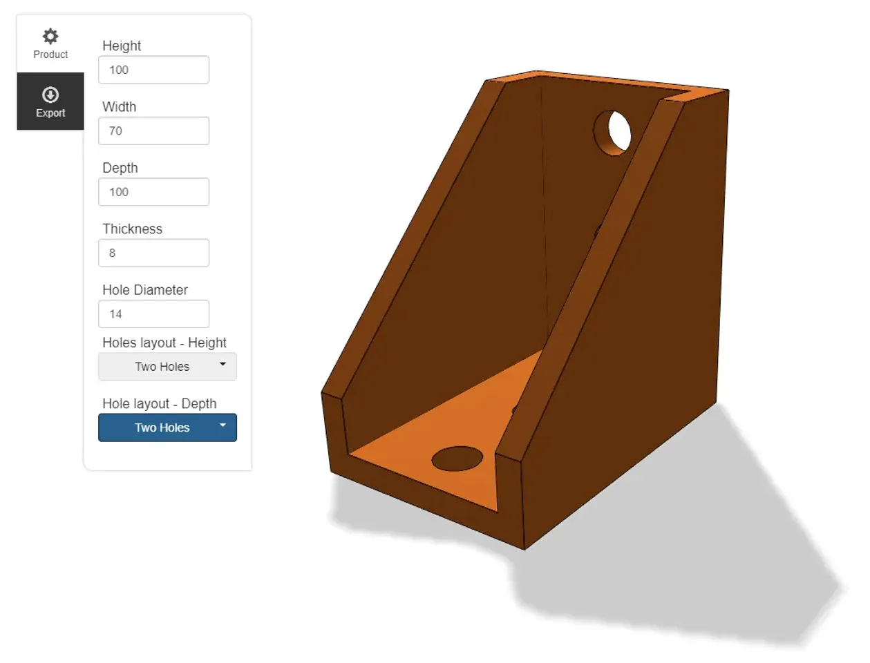 Printable Right-Angle Bracket by andreasdss | Download free STL model ...