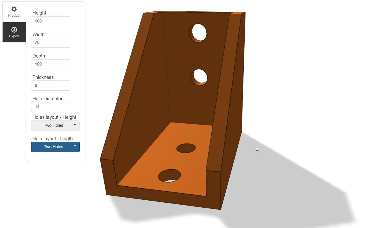 Printable Right-Angle Bracket by andreasdss | Download free STL model ...