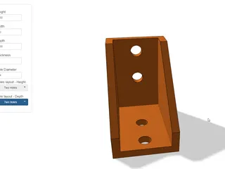 Printable Right-Angle Bracket by andreasdss | Download free STL model ...