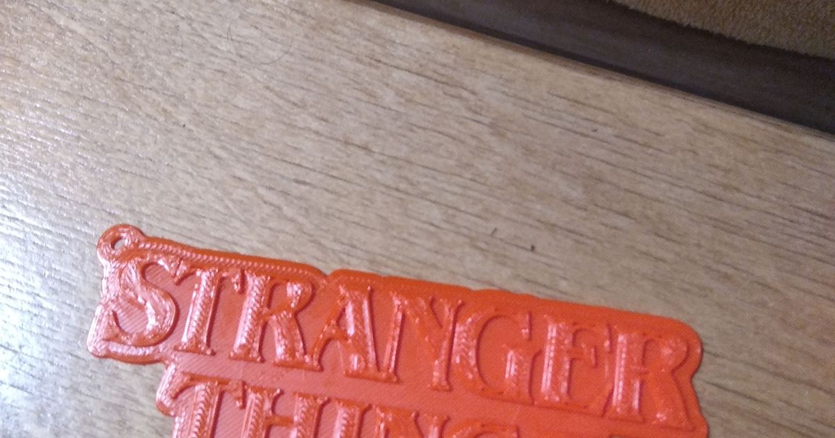 Stranger things keychain by fanda_kuc | Download free STL model ...