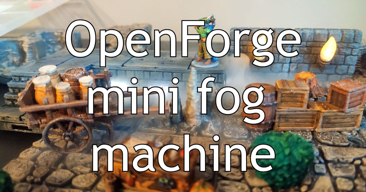 OpenForge 2.0 mini fog machine compatible by Filip Matejovsky | Download free STL model ...