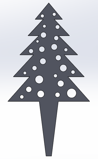 Christmas tree 2D and 3D by Hrae | Download free STL model | Printables.com