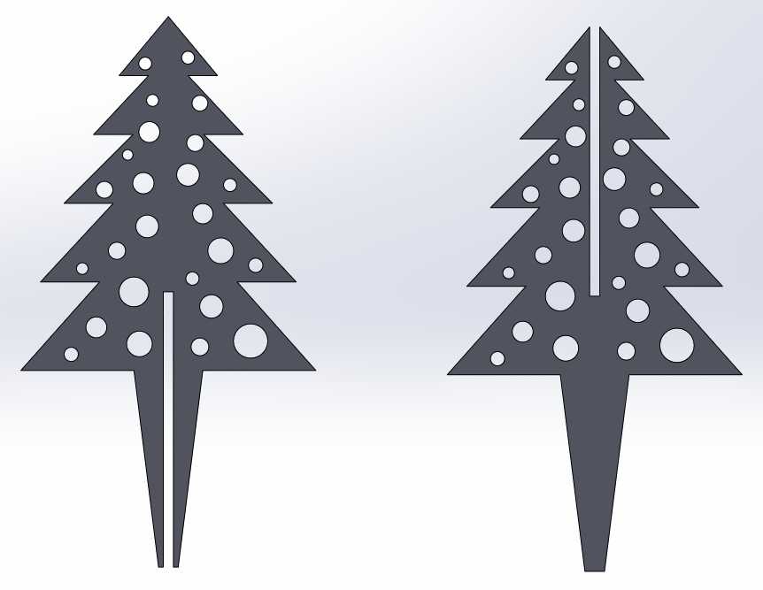 Christmas tree 2D and 3D by Hrae | Download free STL model | Printables.com