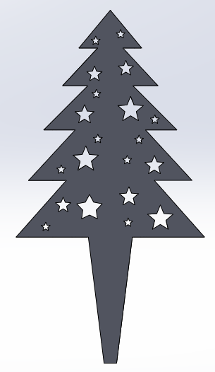 Christmas tree 2D and 3D by Hrae | Download free STL model | Printables.com