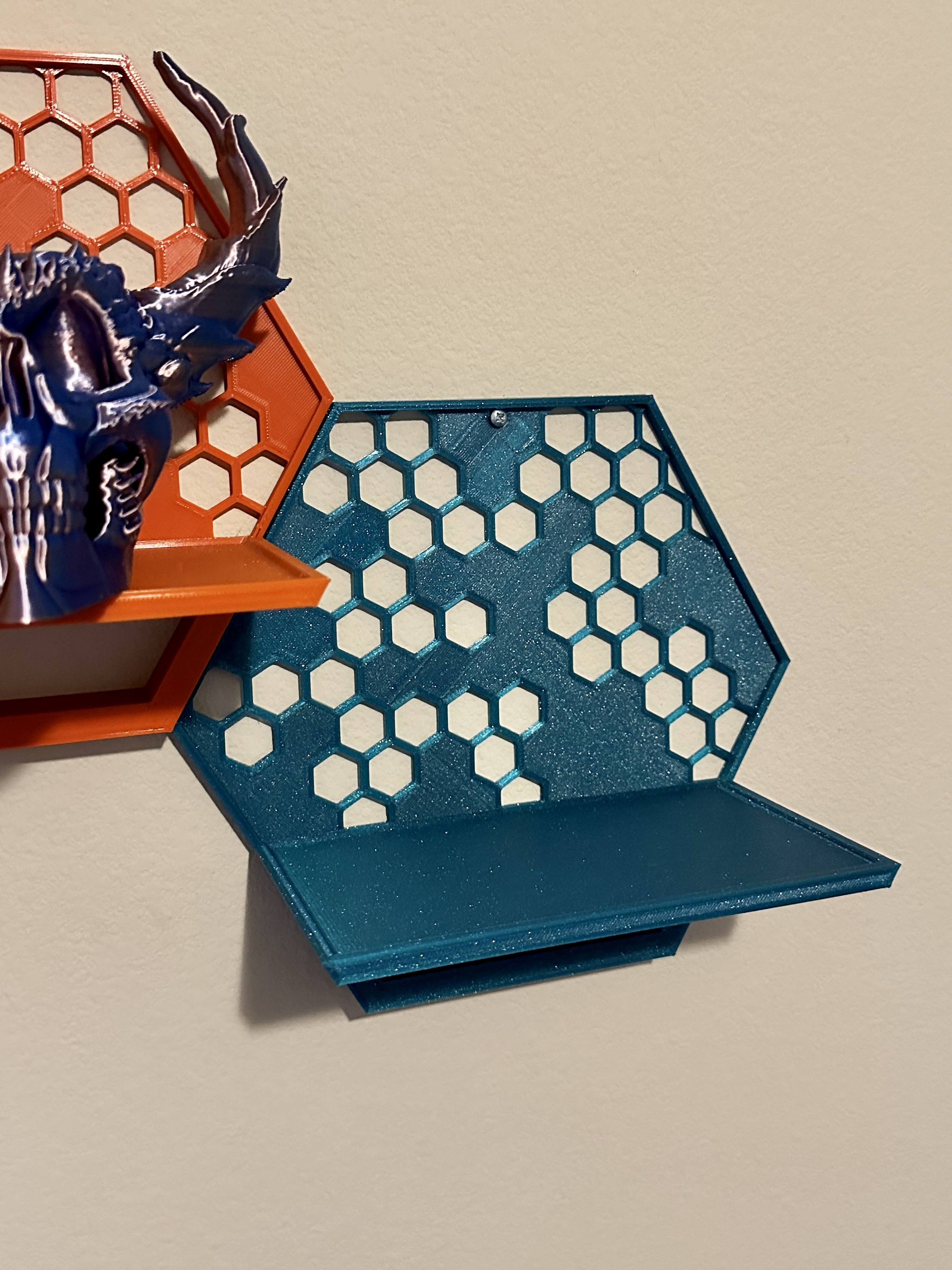 Hex Wall Shelf by David_Dess3D | Download free STL model | Printables.com