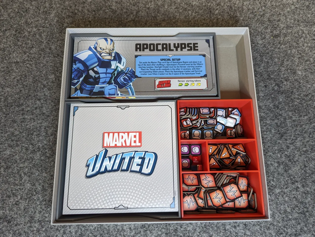 Marvel United (Season 1 & 2) Miniatures Box Insert - Sentinel Holders ...