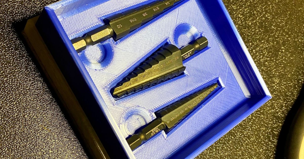 Stepper bit case with lid by Paul | Download free STL model ...