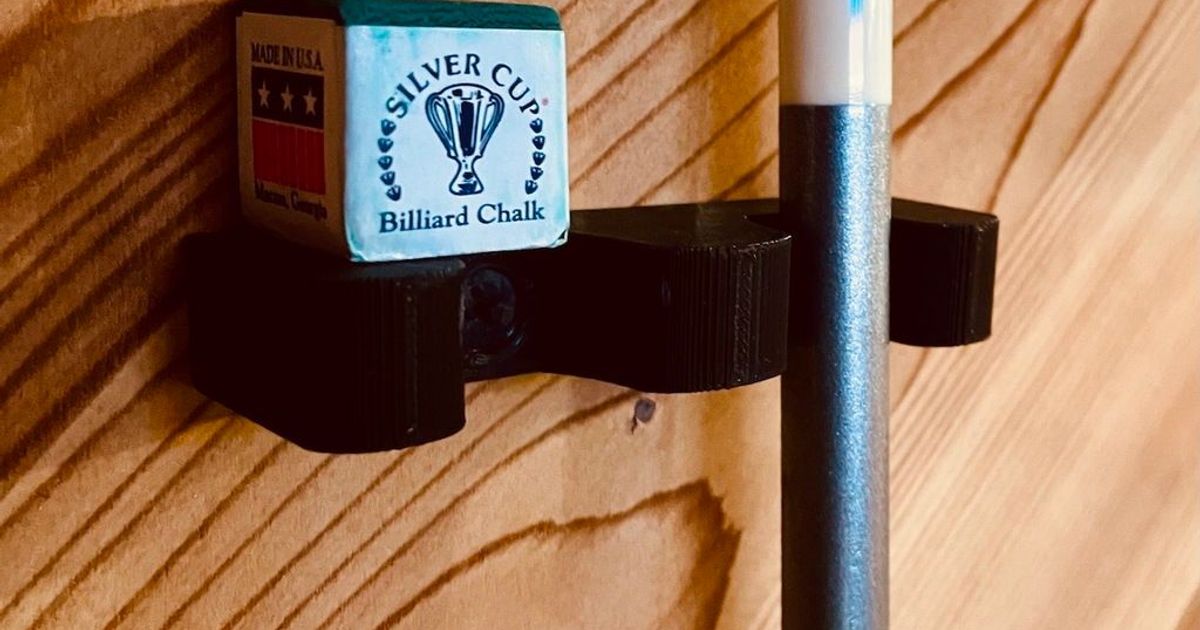 Pool Cue Stick Rest/Rack (Wall-Mounted) by tckoppang | Download free ...