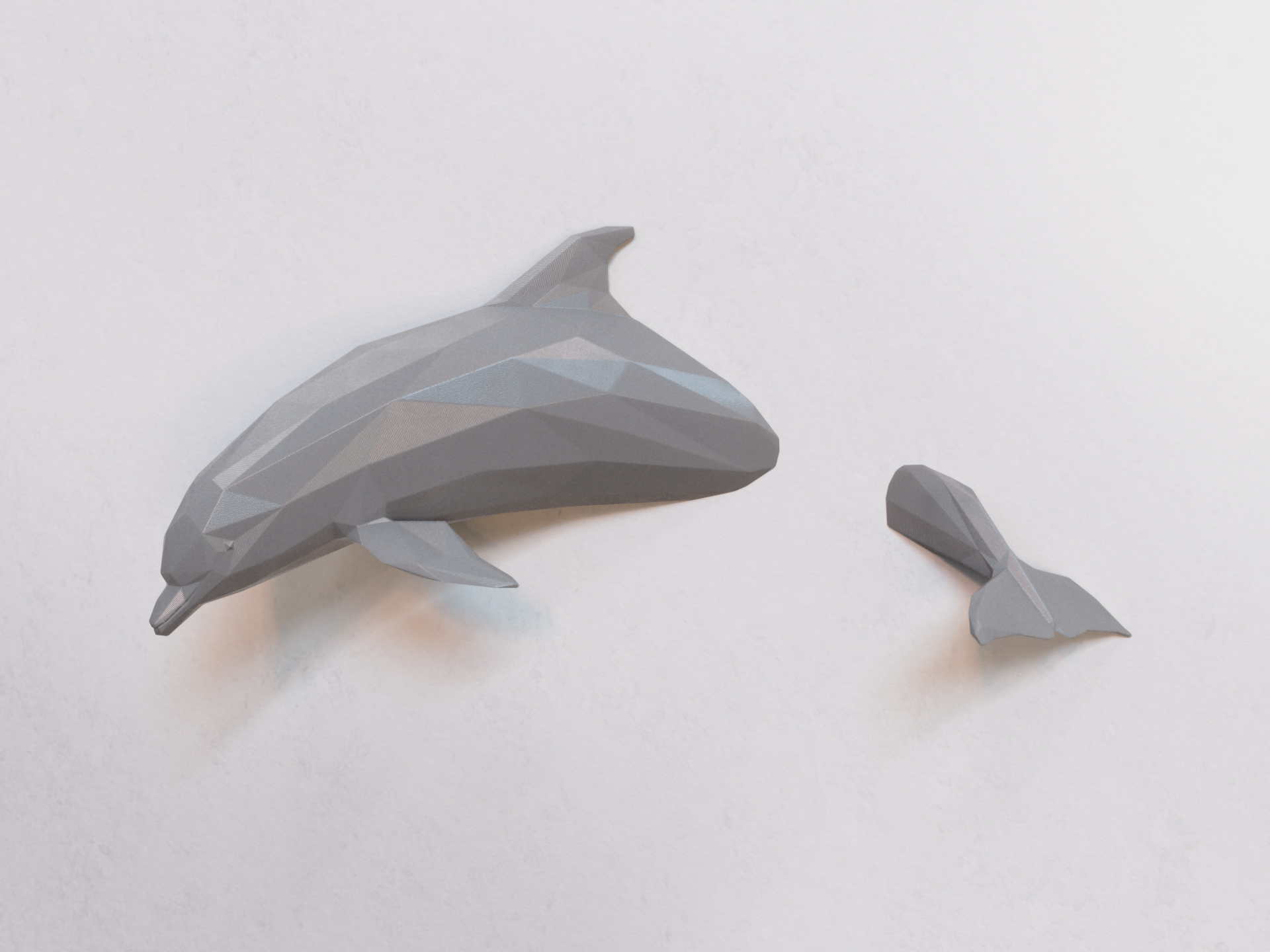 Low Poly Wall Dolphin par Voxel | Téléchargez gratuitement un modèle ...