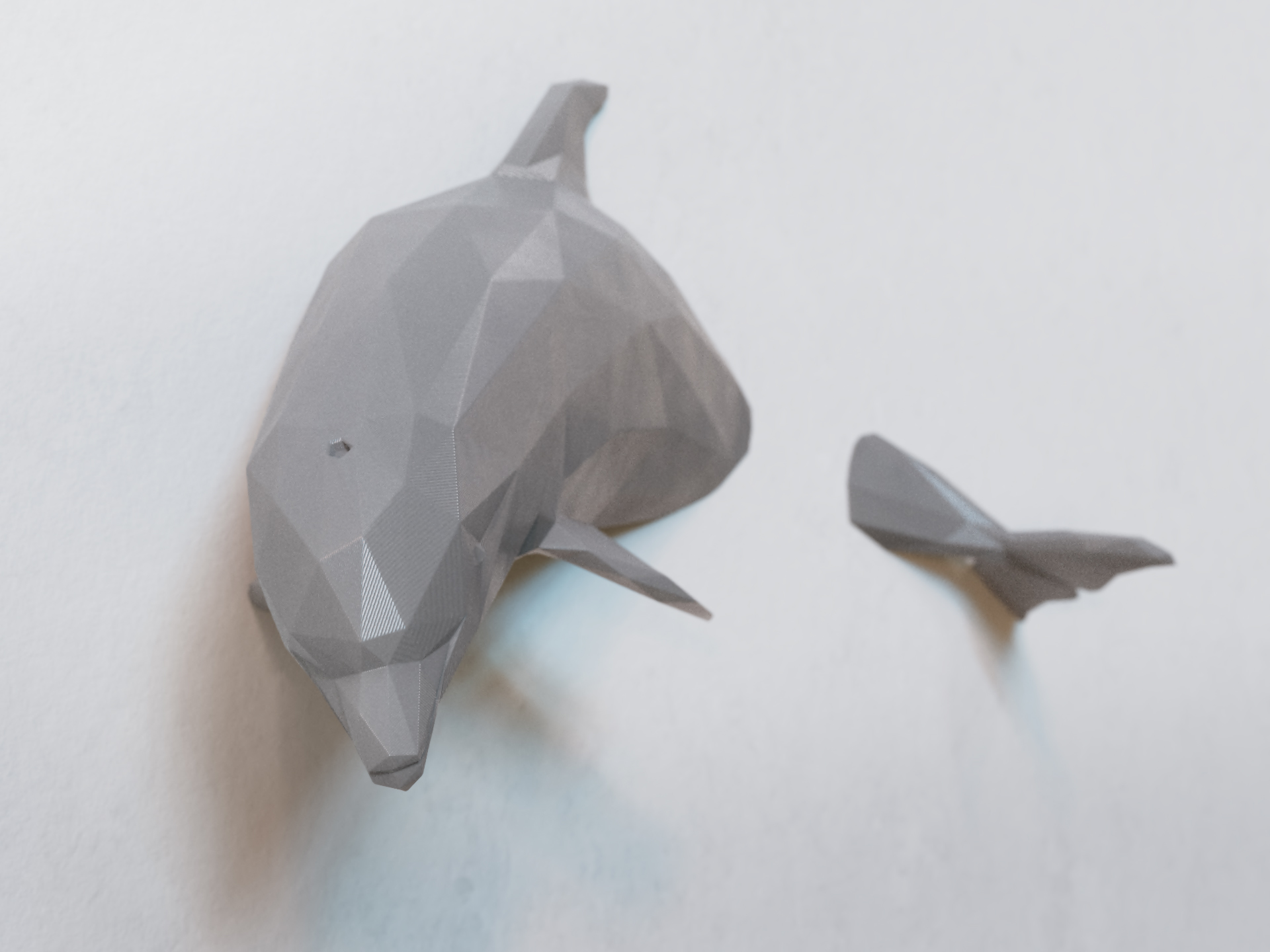 Low Poly Wall Dolphin por Voxel | Descargar modelo STL gratuito ...