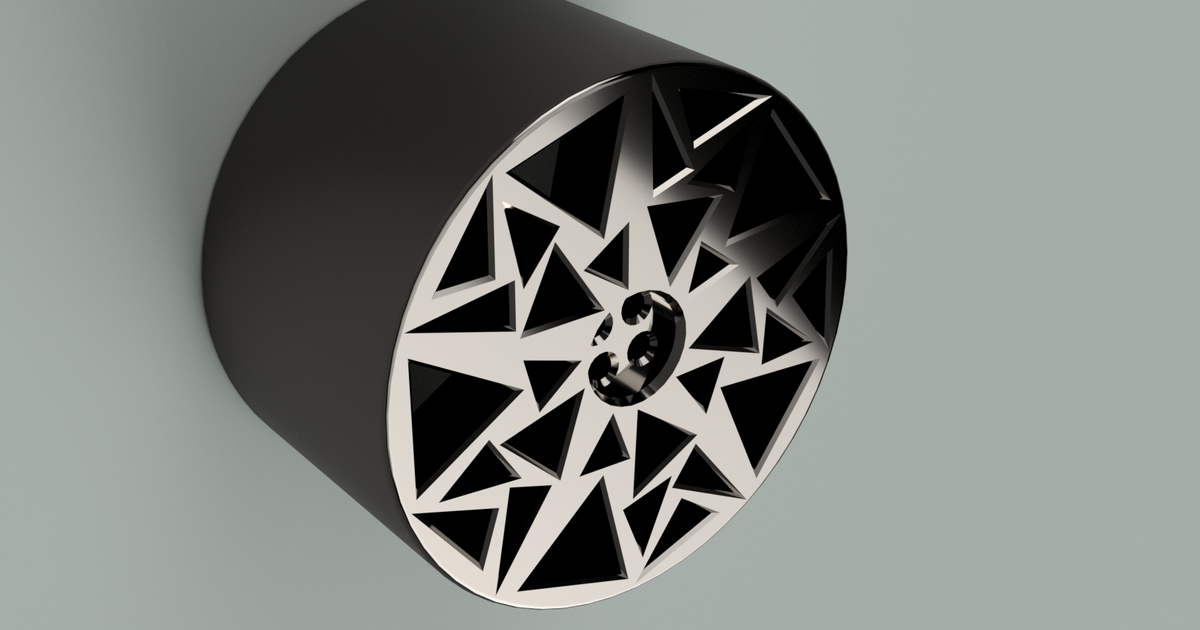 Model Alloy Wheel 41x26mm (1/10th) - Custom Design, I call this the T6 ...