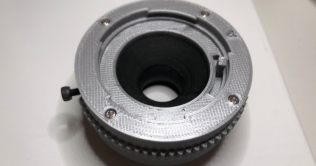 A-mount to C-mount lens adaptor by Colin Alston | Download free STL ...