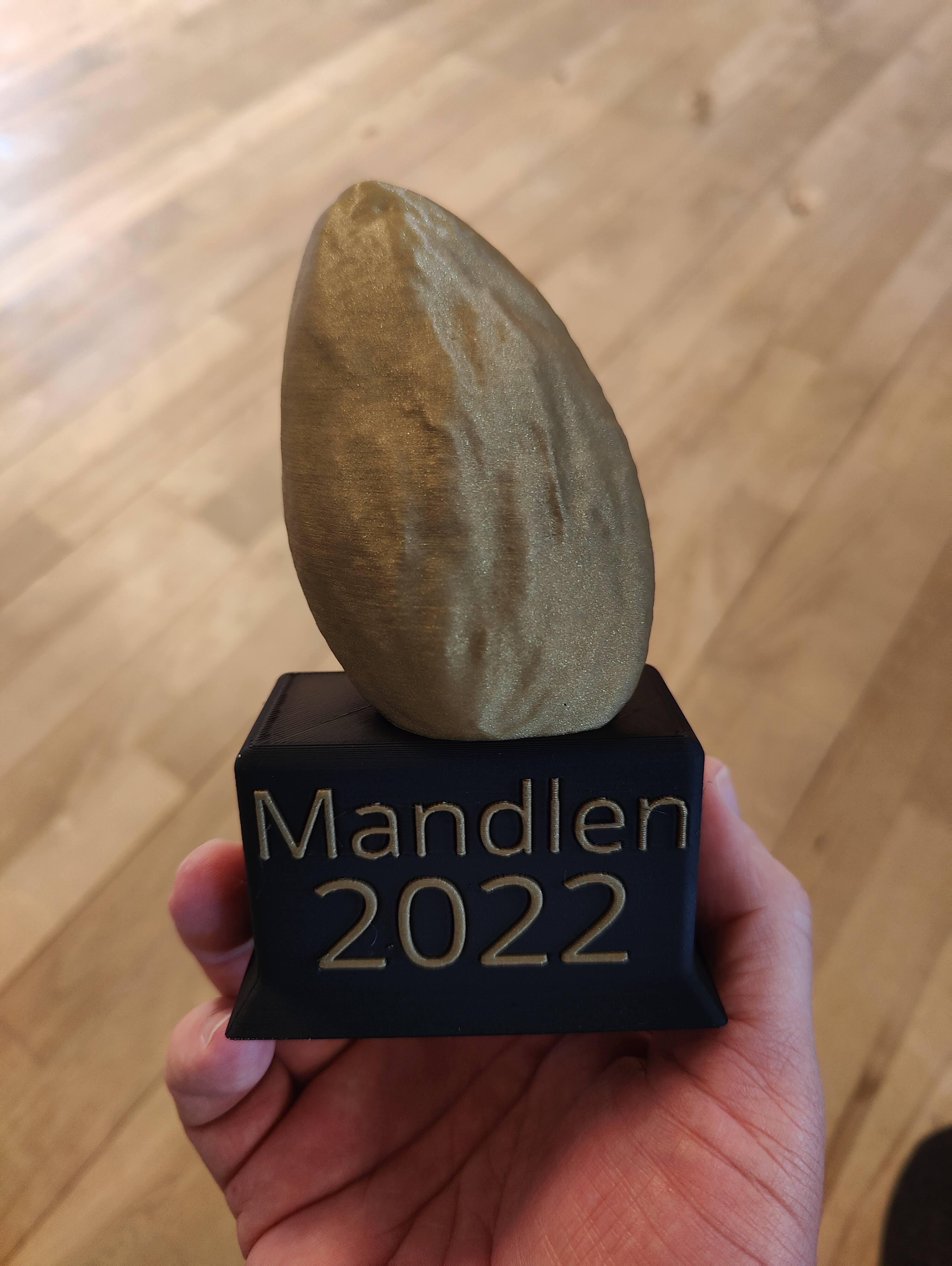 Mandlen 2022 - Almond trophy 2022 by Kello CooL | Download free STL ...