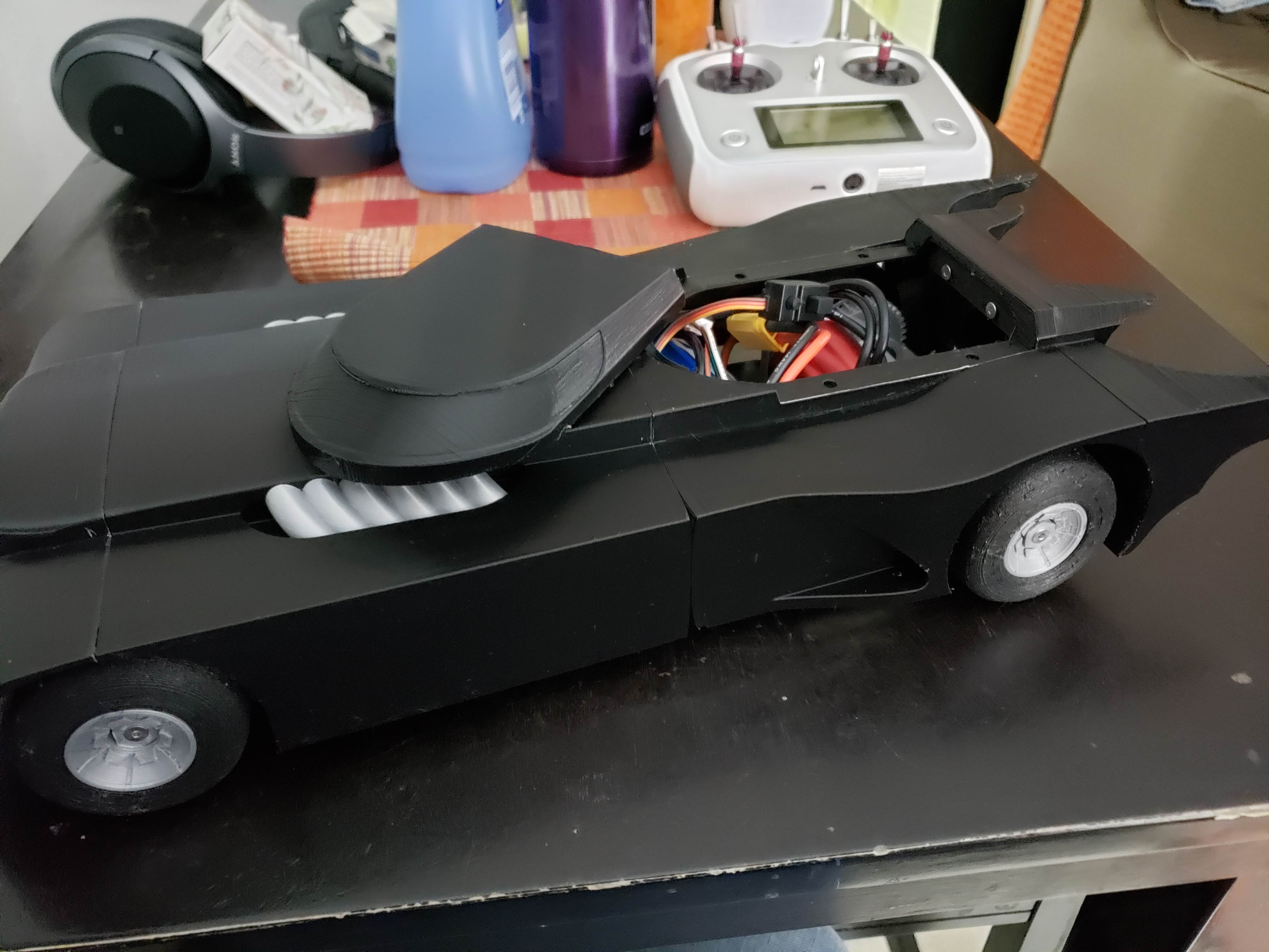Batmobile Open RC Body and Rims by Dsk001 | Download free STL model ...