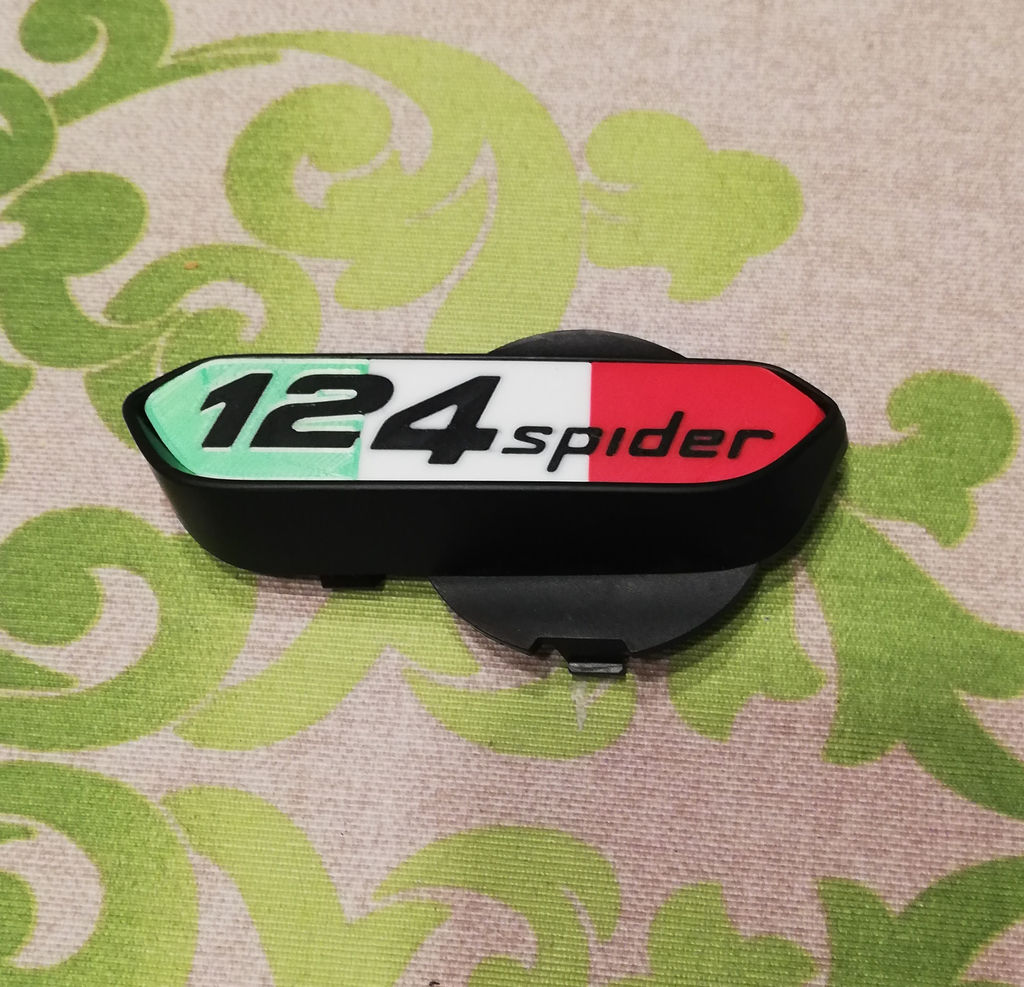 124 Spider 2016 badge by Immaginaecrea | Download free STL model ...