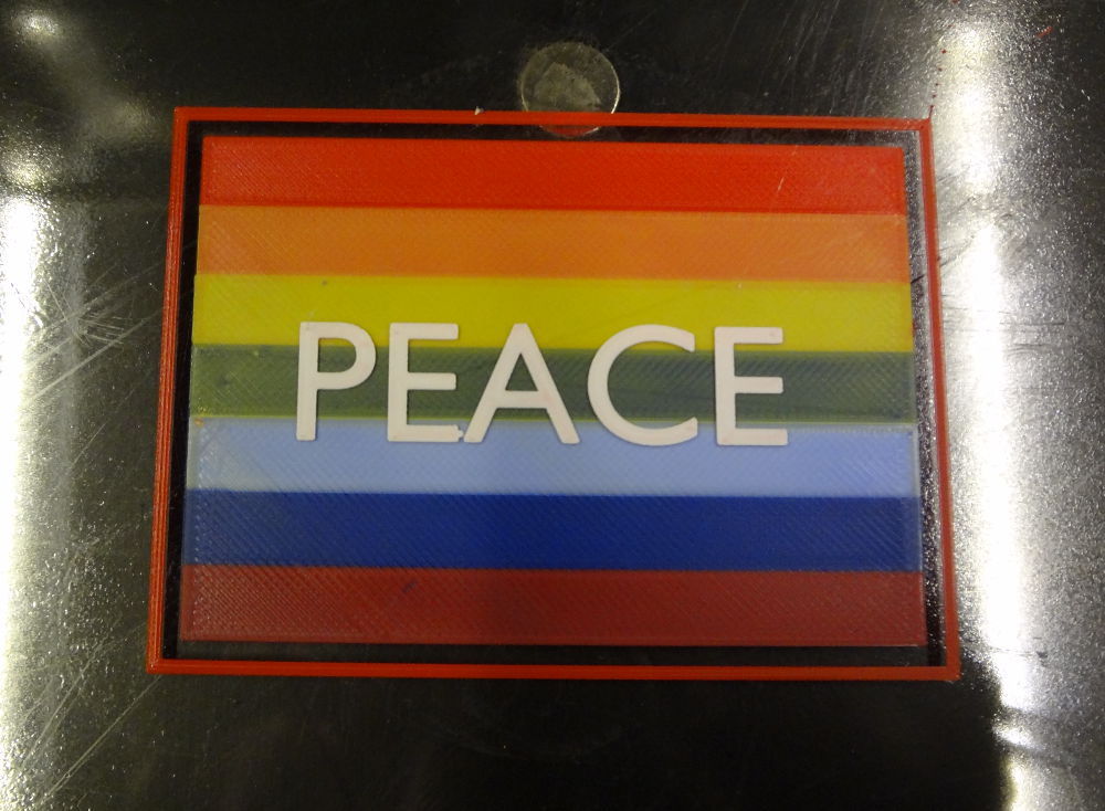 Peace flag by Immaginaecrea | Download free STL model | Printables.com