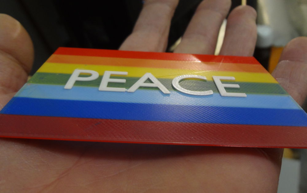 Peace flag by Immaginaecrea | Download free STL model | Printables.com