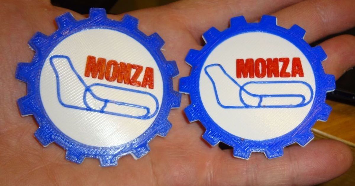 Monza Circuit logo by Immaginaecrea | Download free STL model ...