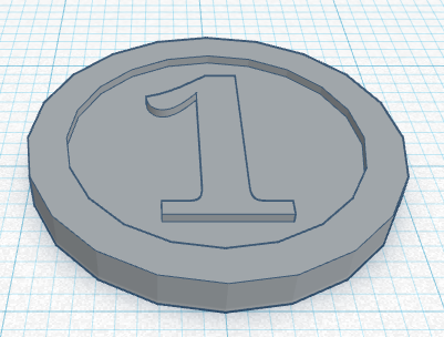1 Coin by 3D Dream | Download free STL model | Printables.com