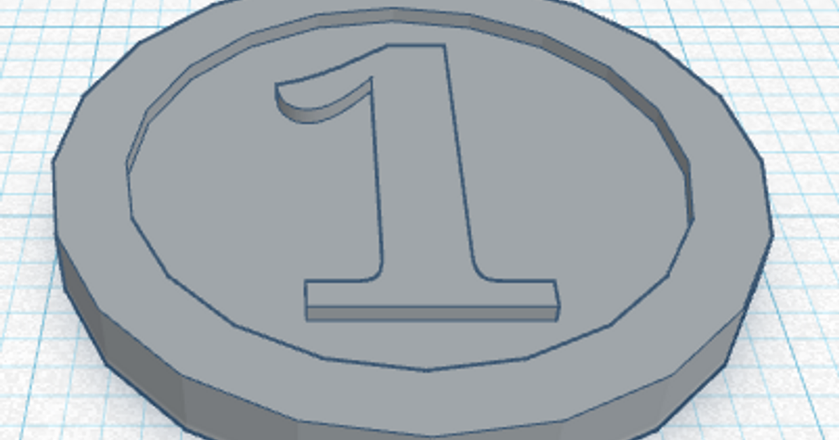 1 Coin by 3D Dream | Download free STL model | Printables.com