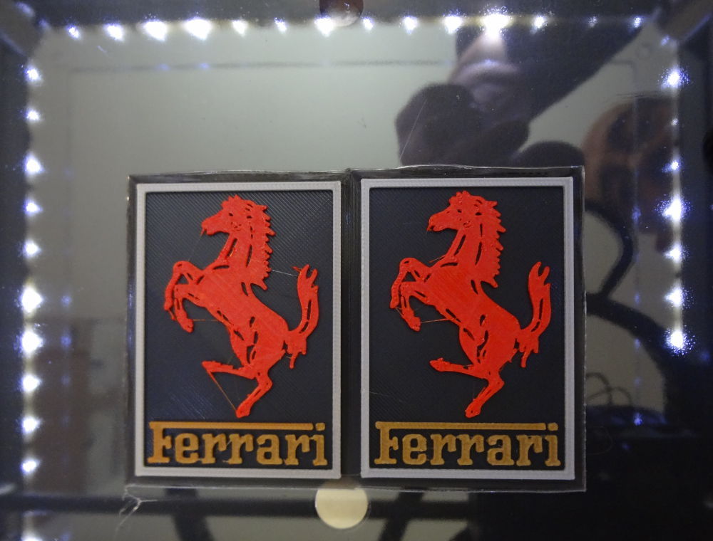 4 color squared Ferrari Logo by Immaginaecrea | Download free STL model ...