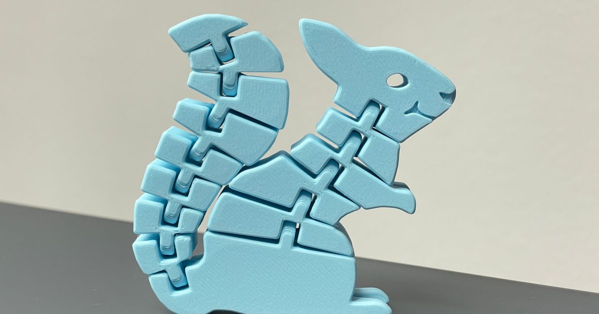 Happy Flexi Squirrel / Cute Articulated Squirrel por HpInvent ...