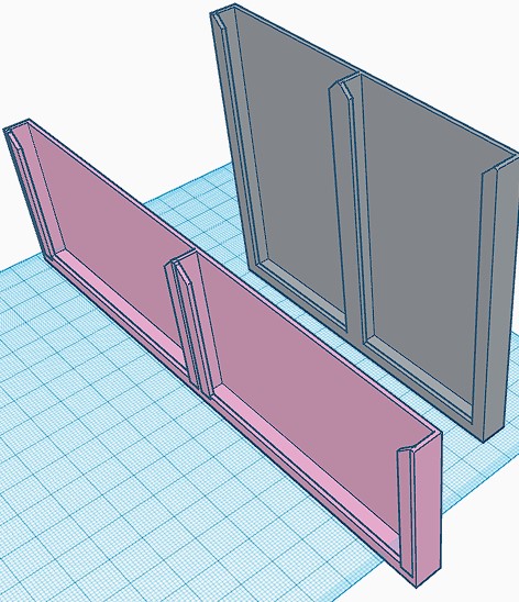 Business Card Holder for Bulletin Board 2 slots side by side by ...