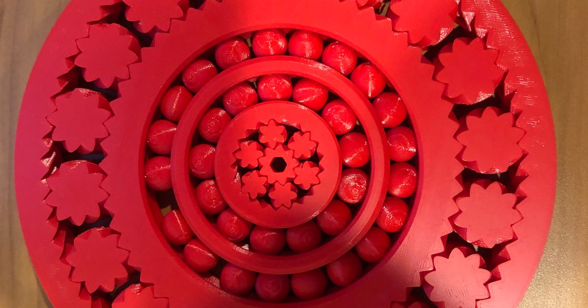 Gear Ball Ball Bearing by Biscuit | Download free STL model ...