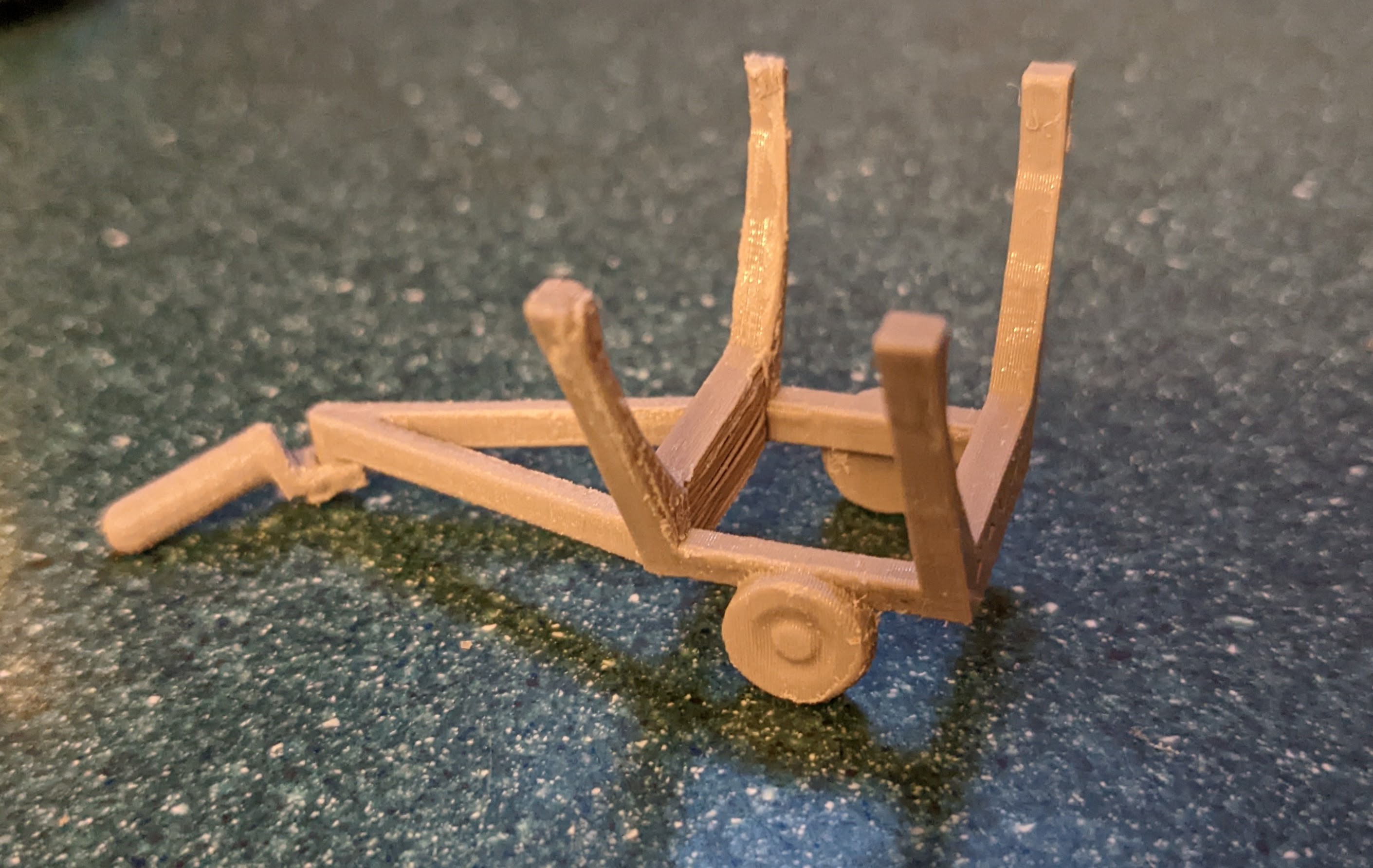 Articulated E3DBuggy boat trailer & hitch for towing Benchy the boat by ...