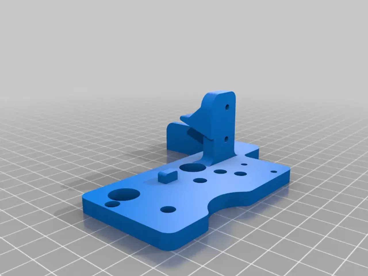 Biqu H2 Mount for Ender 3 V2, with extruder grip, bltouch, and 40mm fan adapter by bonzai000 ...