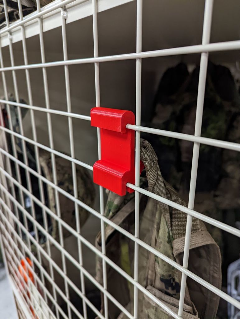 Wire Cage Hook by bonzai000 | Download free STL model | Printables.com