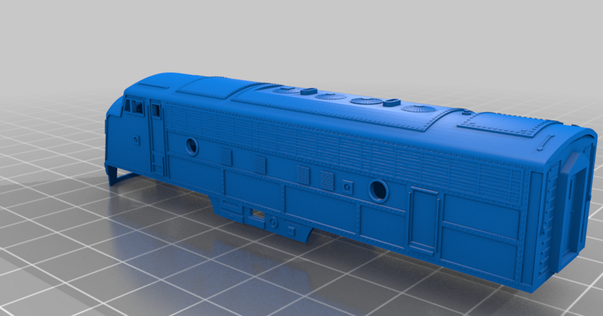 N scale Aurora postage stamp train shell EMD F7 by bonzai000 | Download ...