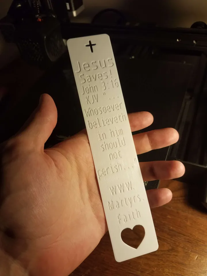Christian Bookmark by BeingFrankWithYou | Download free STL model ...