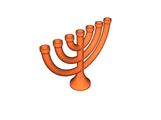 Menorah by Randall Knutson | Download free STL model | Printables.com